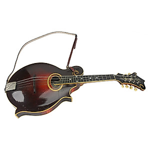 Walker & Williams M-41 Chestnut Brown Leather Mandolin Strap For A or F Types
