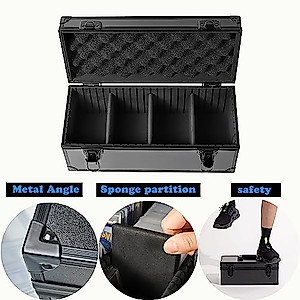 Azamou Toploaders Storage Box fits 3" x 4" 35pt Rigid Card,Trading Cards, Sports Cards，Graded Card ， with3 Sponge partition (Holds 300 Toploaders) Also compatible PSA BGS Rating card