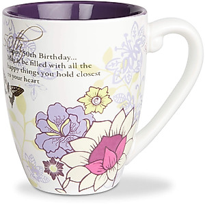Pavilion Gift Company Mark My Words 50th Birthday Mug, 4-3/4-Inch, 20-Ounce Capacity, Multicolor, 1 Count (Pack of 1)