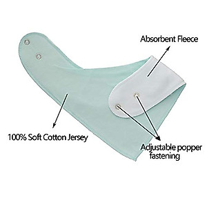 Maiwa Bandana Snap Drool Bibs for Baby Girls for Drooling eating Teething for 8 Pack