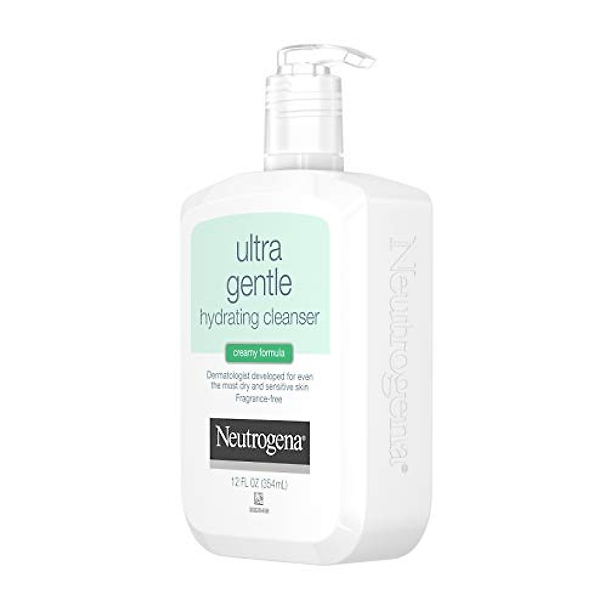 Neutrogena Ultra Gentle Hydrating Daily Facial Cleanser for Sensitive Skin, Acne, Eczema & Rosacea, Oil-Free, Soap-Free, Hypoallergenic & Non-Comedogenic Creamy Face Wash, 12 fl. oz