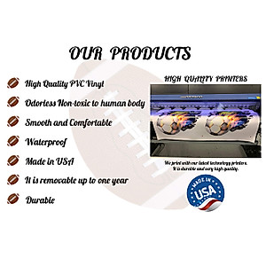 Customized For You Large 3D Wall Decal - Self Adhesive and Removable Vinyl Sticker - Break Through Image - Mural Art - Decor for Boys and Kids Bedroom, Study Room (Flying Fire Football (24"x24"))