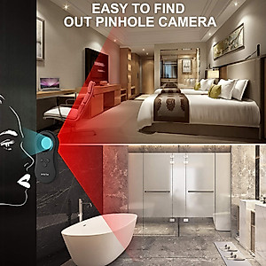 PEN&H Anti-Spy No Peeking Hidden Camera Detector with LED Flash Lights, Spy Camera Detector,Luggage and Personal Alarm 3-in-1 Functionality Defense for Indoor Home Office Travel.