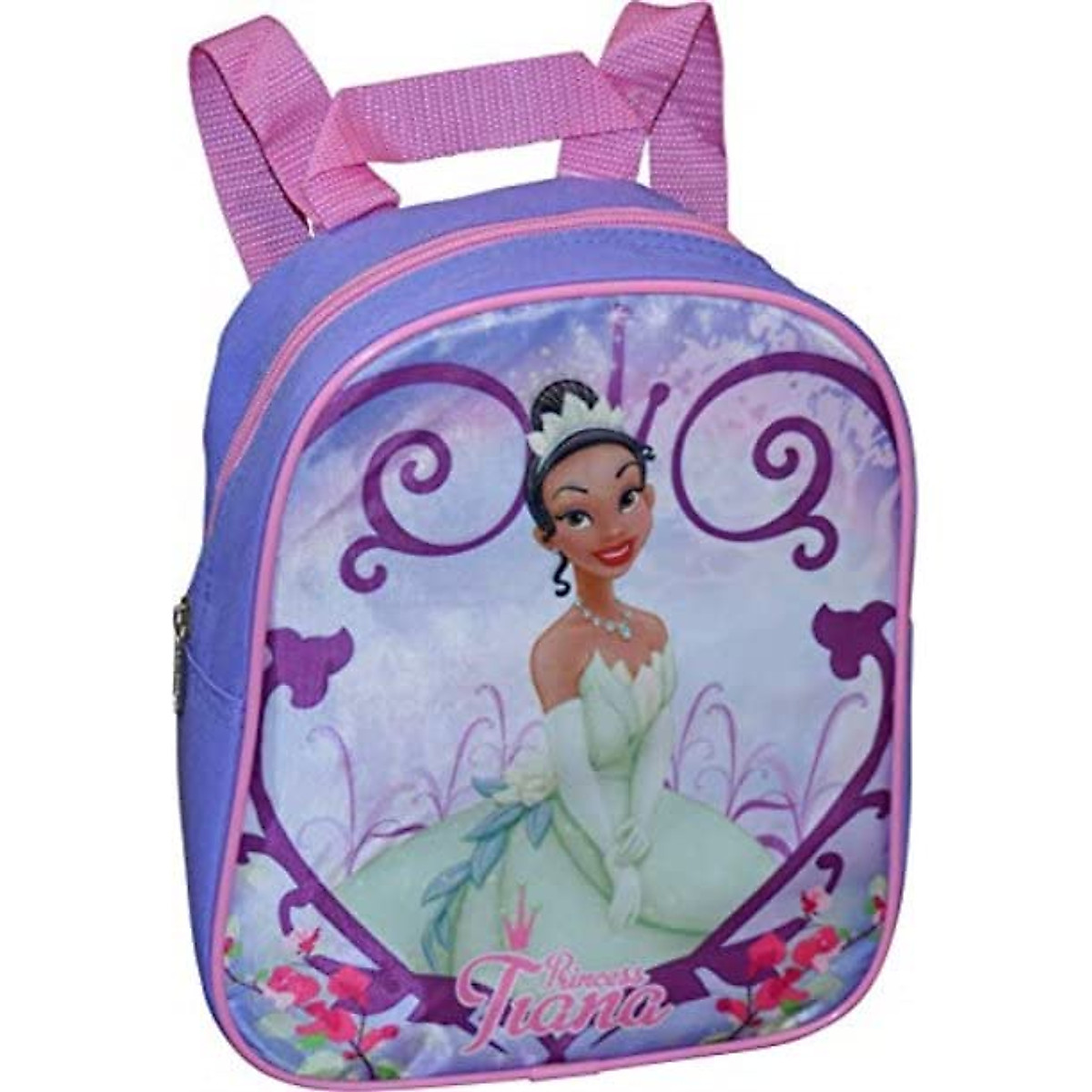 Ruz Princess Tiana Little Girl 10 Inch Mini Backpack (Purple-Pink)