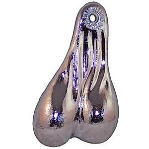 BULLS BALLS Truck Nuts, Bright Chrome Coated, 8" Tall Series, Made in USA