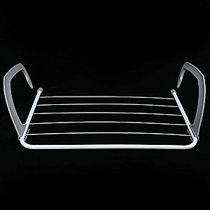 Windowsill Drying Rack Collapsible Hanging Drying Rack Collapsible Portable Clothes Drying Rack for Balcony Retractable Clothes Hanger for Railing