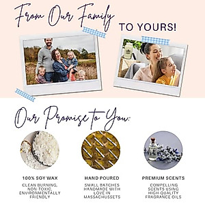 Nika's Home Black Raspberry & Vanilla Soy Candle 12oz Mason Jar Non-Toxic White Soy Candle-Hand Poured Handmade, Long Burning 50-60 Hours Highly Scented All Natural, Clean Burning Gift Décor