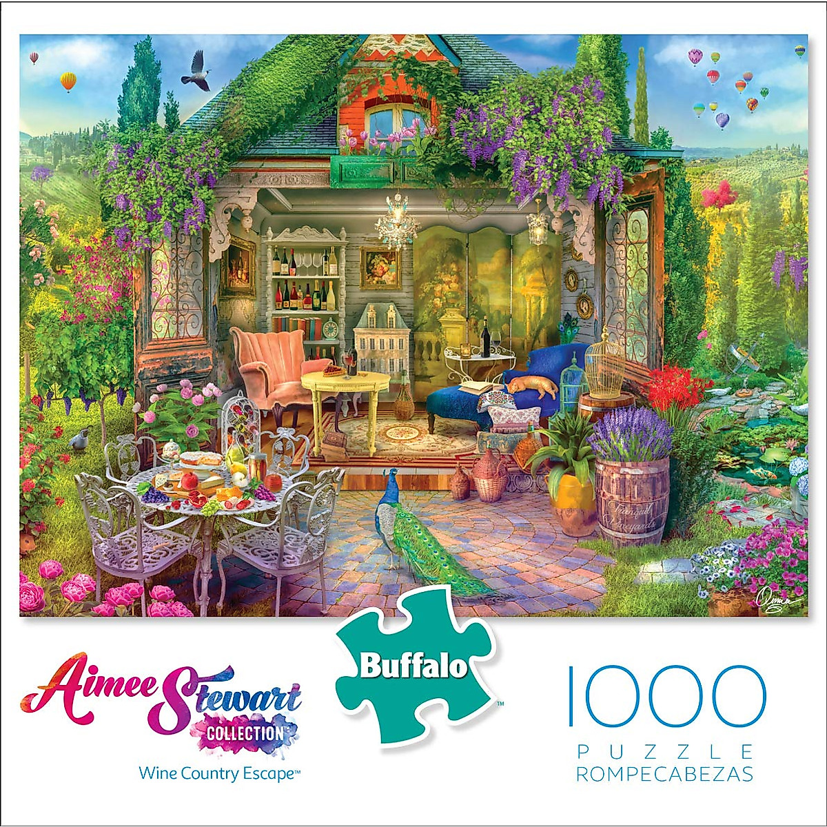 Buffalo Games - Aimee Stewart - Wine Country Escape - 1000 Piece Jigsaw Puzzle