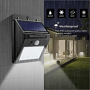 ERALP LED Outdoor Wall Light Solar Led Light Outdoor Lamp PIR Motion Sensor LED Wall Lights Sconce Waterproof Solar for Garden Street Lamp Outdoor Lighting Lamp (Size : 2Pcs 20Leds)