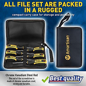 Amartisan 6-Piece Magnetic Torx Screwdrivers Set, Security Tamper Proof, Magnetic Torx Driver Star Screwdrivers Set T10 - T30 Best Choice (Torx Screwdrivers)