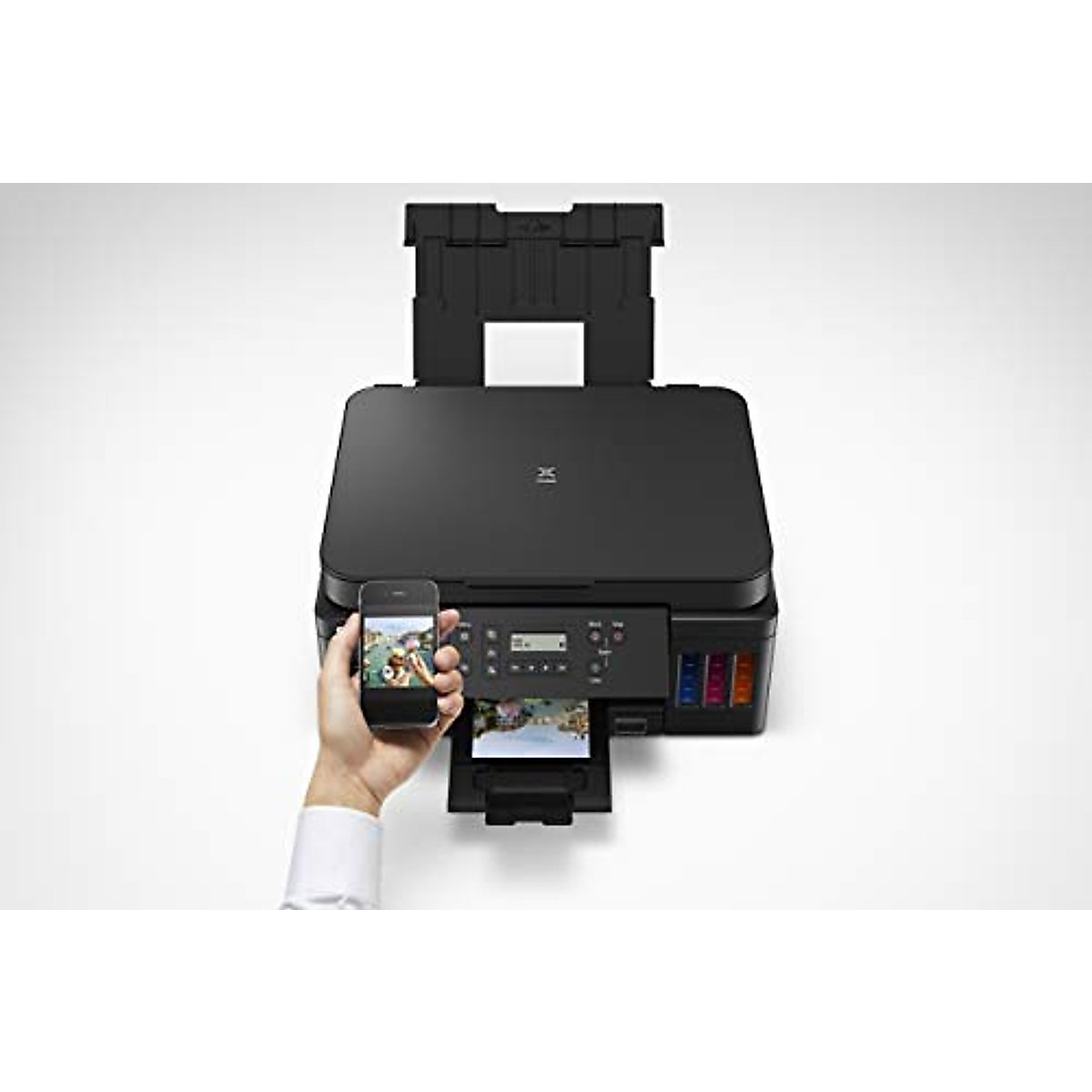 Canon PIXMA G6020 All-in-One Supertank Wireless (Megatank) Printer, Copier and Scan with Mobile Printing, Black, Works with Alexa