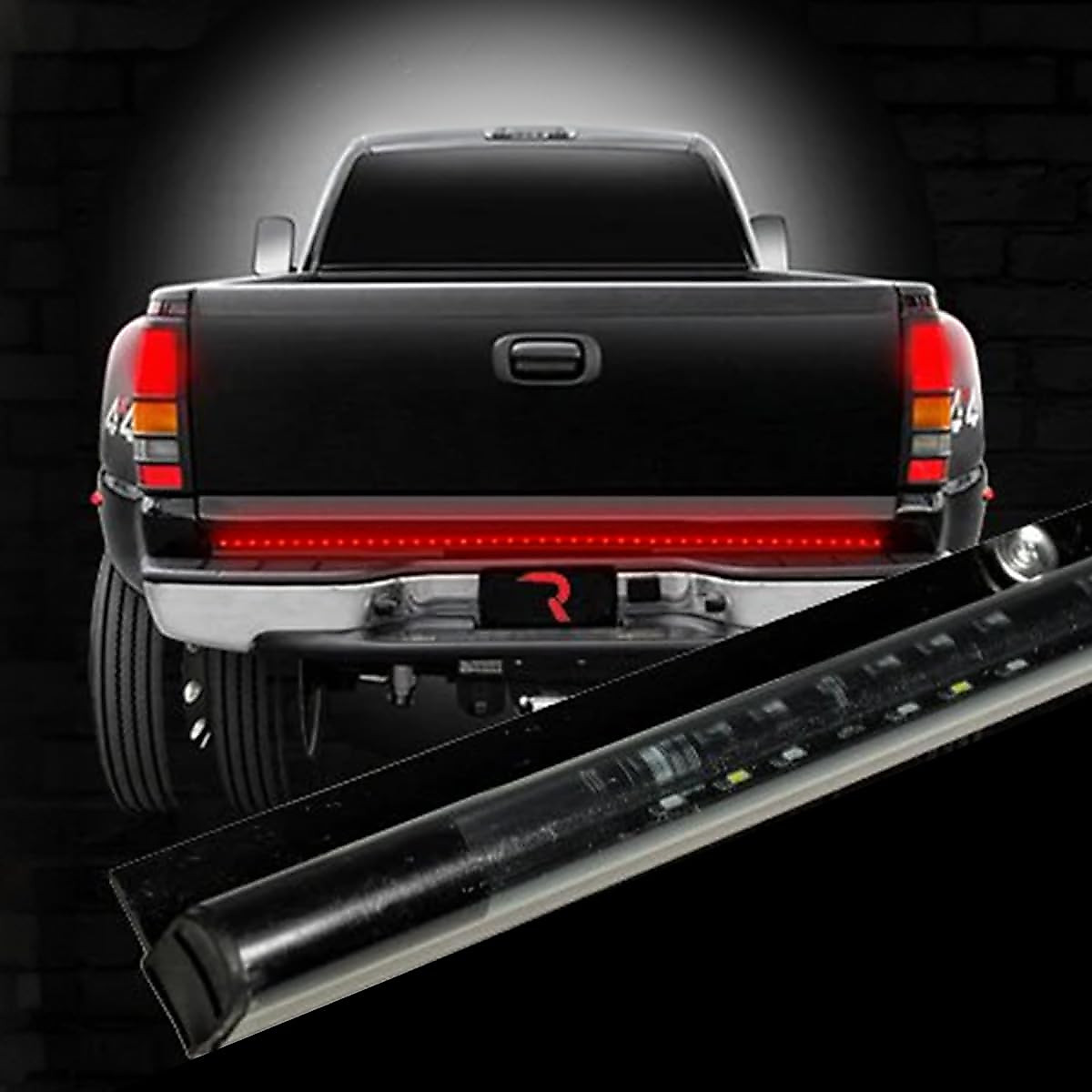 Recon 26411 60" Red Hyperlite Line of Fire LED Tailgate Light Bar - fits Most Full-Sized Trucks & SUVs