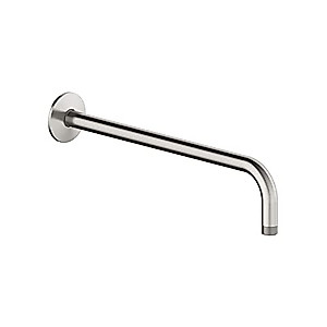 Design House 841494-SN 90-Degree 14.5-inch Steel Arm and Flange for Wall-Mounted or Fixed Rain Shower Head, Satin Nickel