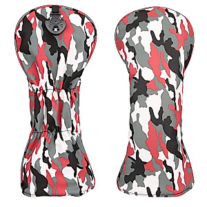 Golf Builder 3pcs/Set Red Camouflage Golf Club Driver Fairway Wood Head Covers 1 3 5 Wood Covers