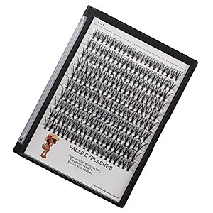Bodermincer Large Tray 20D Cluster 0.07C,10 Lines,8-10-12-14mm Mixed,9-11-13-15mm Mixed, 10-12-14-16mm Mixed,Natural Long Individual Flare Lashes Cluster False Eyelashes (8-10-12-14mm Mixed)