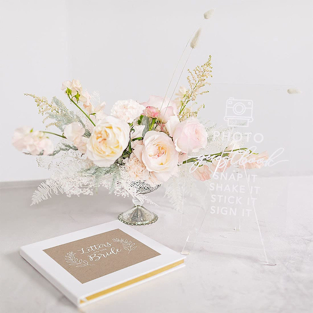 Andaz Press Letters to The Bride Kraft Brown Bachelorette Party Scrapbook Notebook Photo Keepsake Bridal Shower Guest Book Memory Book Gift for The Bride to Be 120 Pages 8.5 x 8.5-Inches