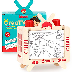 CreaTV – Unique Childrens Drawing Roll Kit. DIY Story Making Set for Kids to Create Movies & Comics. Unique Kids Arts and Crafts Activity for Boys & Girls. 5 Premade Coloring Story Rolls. Ages 4-12