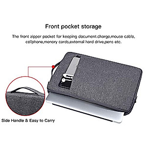 14 inch Laptop Sleeve Case, Padded Protective Travel Carry Bag for HP 14 Laptop, HP Pavilion 14, Dell Inspiron 14, Lenovo ideapad 14, ASUS VivoBook 14 Computer Cover -Space Grey