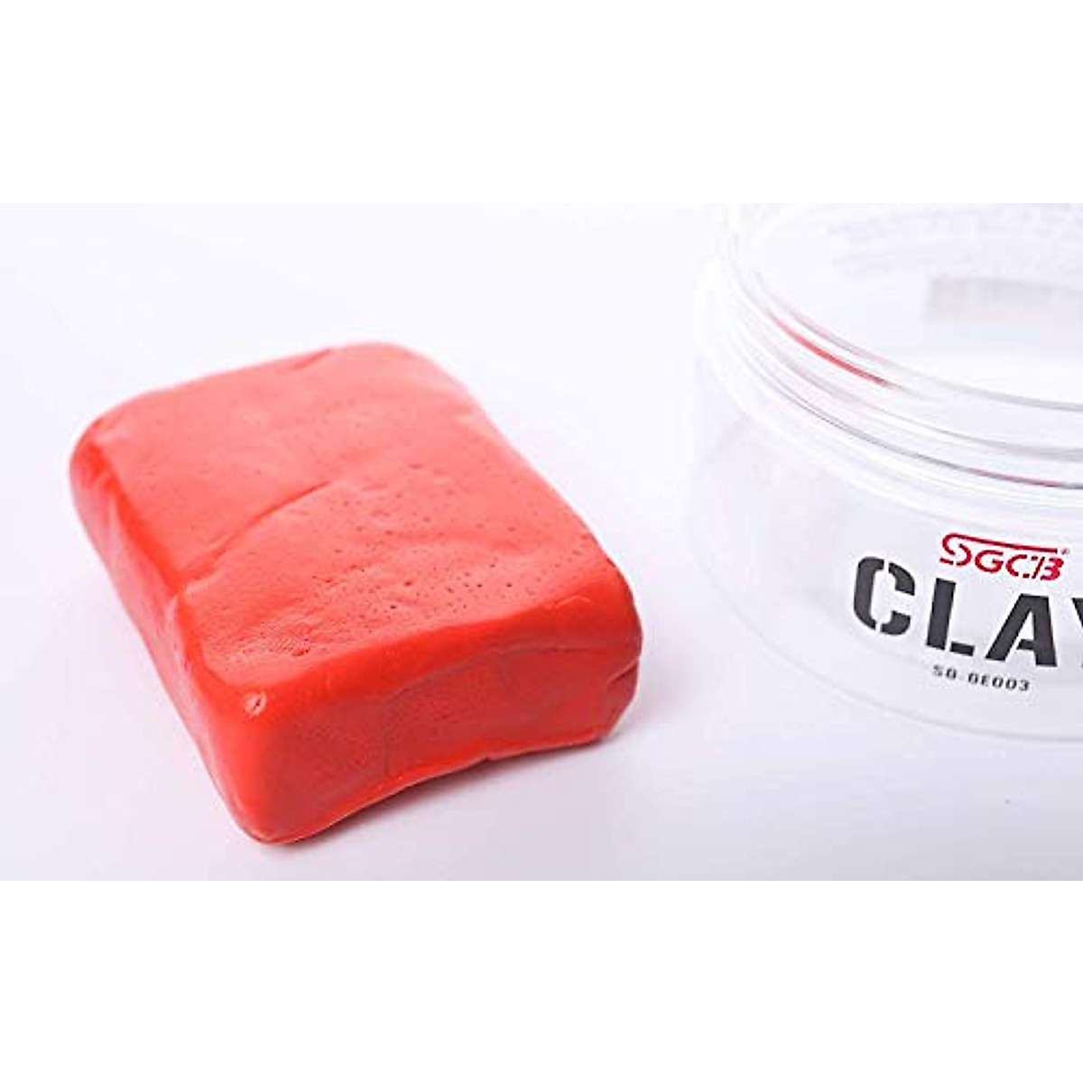 SGCB Pro Car Clay Bar Auto Detailing, 150g/ 5.3oz Moya Heavy Grade Auto Magic Clay Bar Case Jar Cleaner Powerful Grime Contamination Oxidation Remover Iron Powder Bird Droppings Absorption Capacity