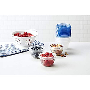 Glad Food Storage Containers - Mini Round Containers - 4 Ounce - 8 Containers