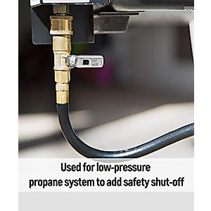 GASPRO Low Pressure Propane Quick Connect Fittings Kit - 1/4 Inch LP Gas Connections for Easy RV and Camping Propane Systems Integration