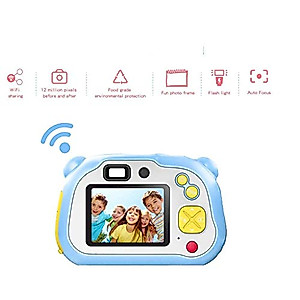 LKYBOA Children's Digital Camera - Kids Camera, Rechargeable Children Digital Camera with Memory Card Shockproof (Color : Purple)