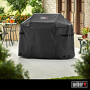 Weber Spirit and Spirit II 300 Series Premium Grill Cover, Heavy Duty and Waterproof, Fits Grill Widths Up To 50 Inches