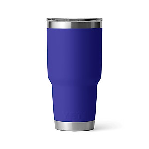 YETI Rambler 30 oz Tumbler Retired Colors, Stainless Steel, Vacuum Insulated with MagSlider Lid, Offshore Blue