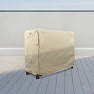 KHOMO GEAR - Heavy Duty Log Rack Cover - 4 Feet - Sahara Series - Beige