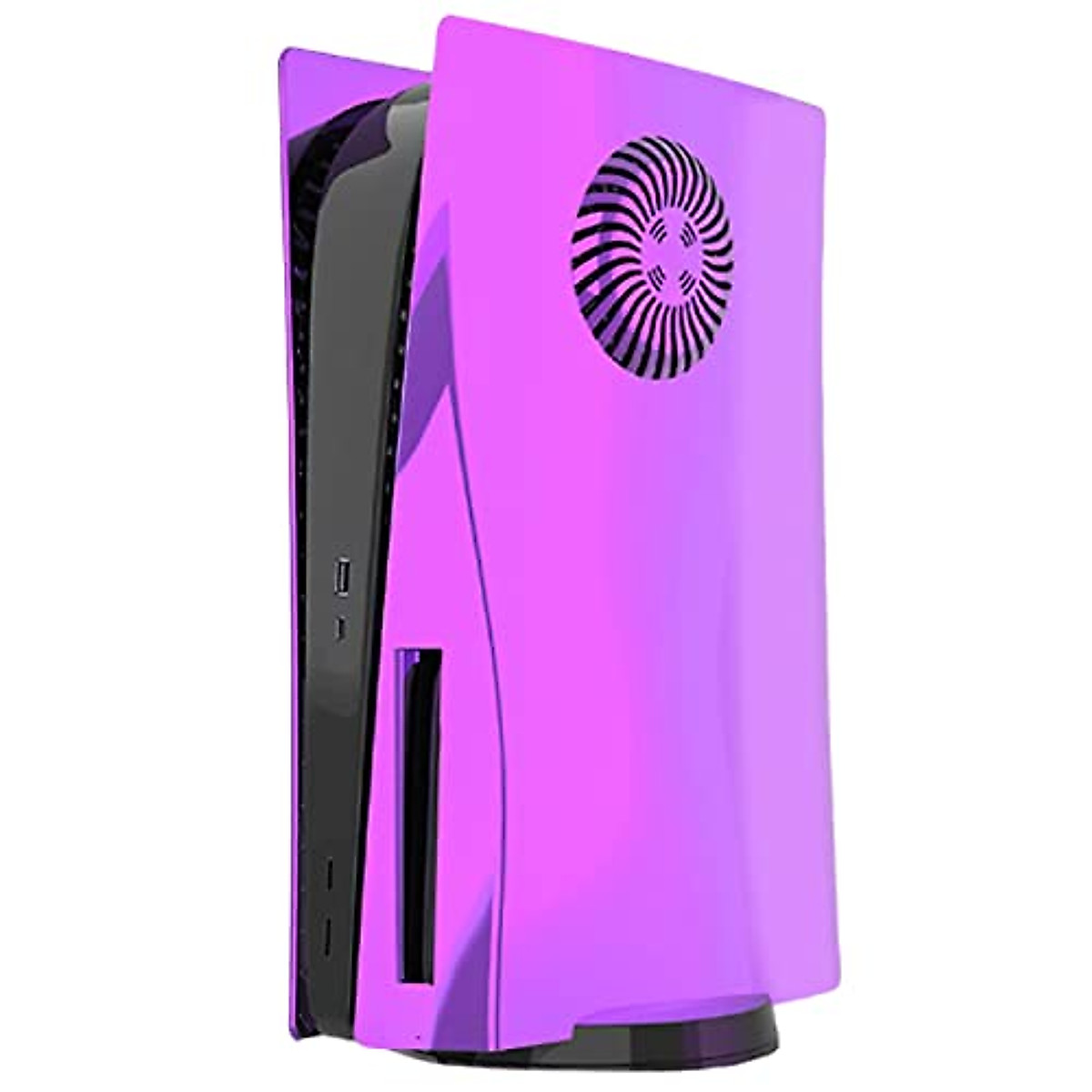 Electroplating Face Plates with Cooling Vents Cover Skins Shell Panels for PS5 Disc Edition Console, Playstation 5 Accessories Faceplate Protective Replacement Plate (Electroplating Galactic Purple)