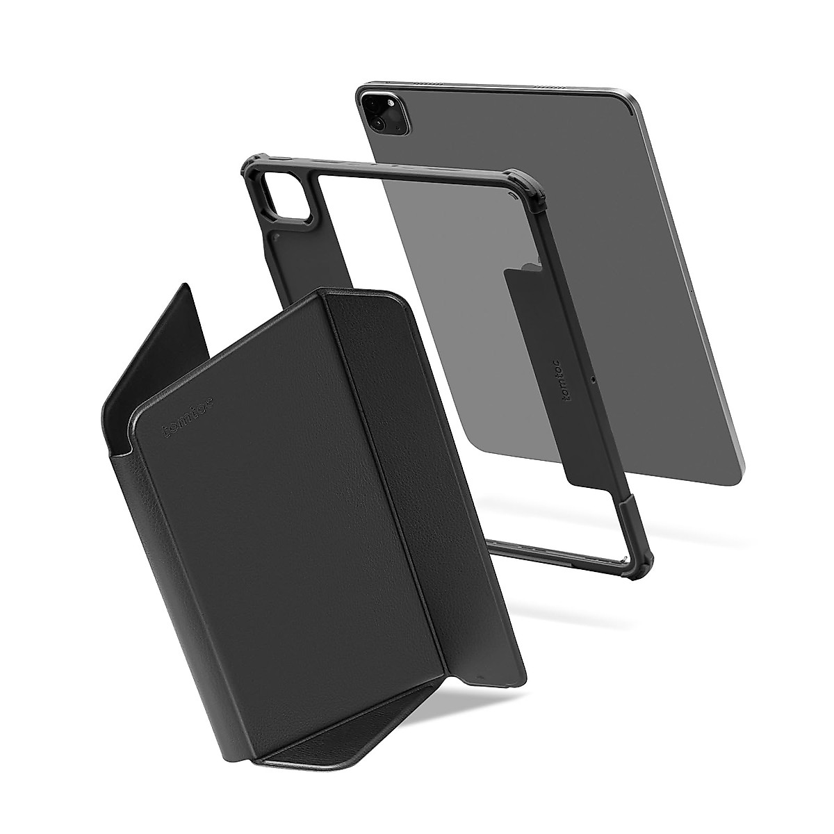 tomtoc iPad Pro Case Ultra Detachable for 11-inch iPad Pro 4th/3rd Gen (M2&M1), Protective Case with Airbag Protectors & 3 Magnetic Stand Modes Cover, Supporting Wireless Apple Pencil Charging