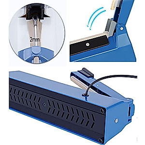 Yeler 8 Inch Impulse Heat Sealer Impulse Bag Sealer,Manual Poly Bag Heat Sealer Machine for Plastic Bags PE PP Bags with Extra Replace Element Grip