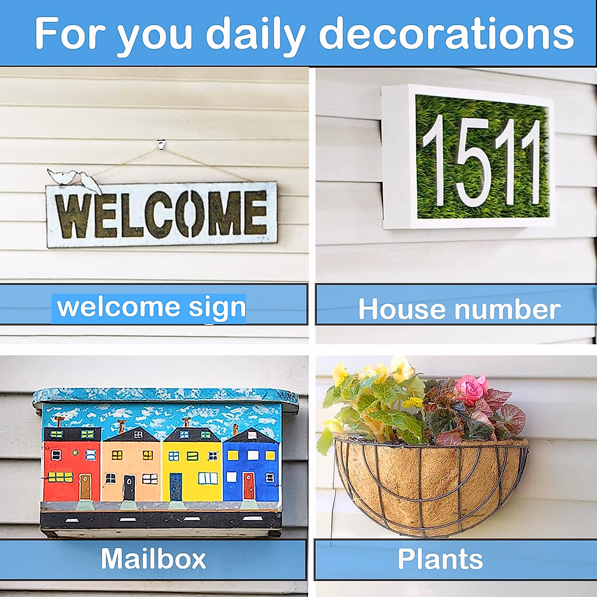 JAYSHYNE Vinyl Siding Hooks, 10 Pcs New Heavy-Duty Stainless-Steel Siding Hooks No Hole Vinyl Siding Clips, Multifunctional Outdoor Hook Hangers for Hanging Doorplates Wreaths and Holiday Decorations