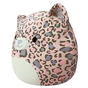 Squishmallows Original 12-Inch Dallas Pink and Purple Leopard - Medium-Sized Ultrasoft Official Jazwares Plush