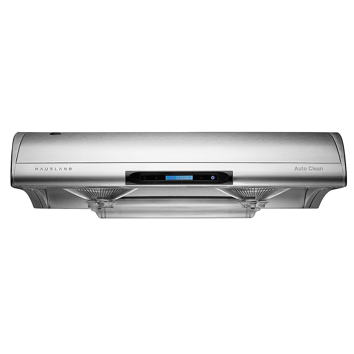 Hauslane | Chef Series 30” C400 Range Hood Slim Under Cabinet Kitchen Extractor - Stainless Steel Design with Self Cleaning - 6-Speed Setting Exhaust Fan and Halogen Lamp - 3-Way Venting