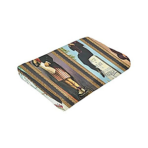 Sazkuyra Halloween Haunted House Flannel Fleece Best Throw Blanket, Haunted Blankets Mansion Blankets for Winter Picnic Wedding Gift, Super Cozy and Comfy Easy Care 50'x40', Black