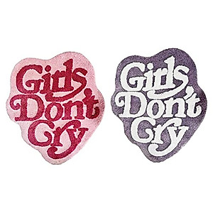 Girls Don't Cry Rug Faux Area Rug Heart Shaped Rug Carpet for Home Living Room Sofa Floor Bedroom