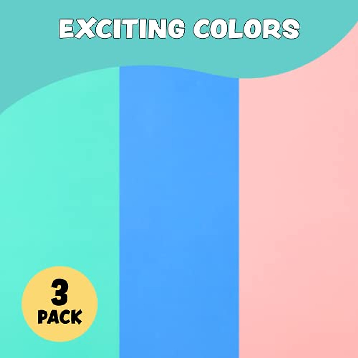 Yoobi College Ruled Spiral Notebook Set — Bulk 3-Pack of 3 Subject Notebooks, Blue, Mint Green & Blush Pink Colors — 150 Perforated, 3-Hole Punched Sheets, For School, Office & Home — 10.5” x 8”