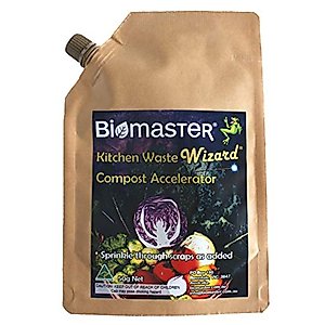 Kitchen Waste Wizard Compost Accelerator, 50g Spout Pack, (100% Natural Concentrate)