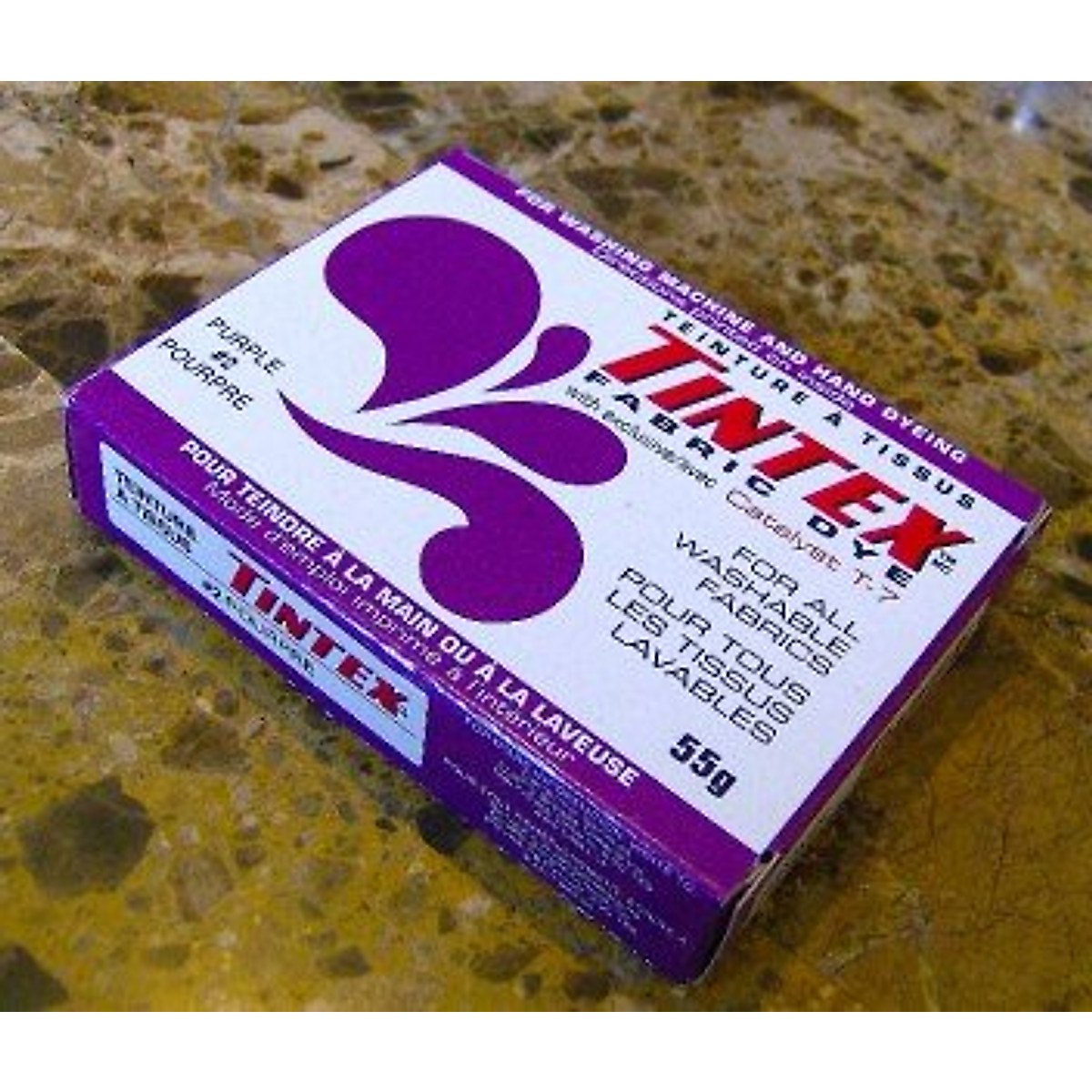 Lot of 1 Tintex Brand Purple Fabric Dye 2