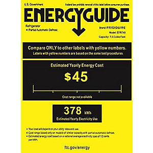 Frigidaire EFR753-PLATINUM EFR753, 2 Door Apartment Size Refrigerator with Freezer, Retro Chrome Handle, 7.5, Silver & BLACK+DECKER EM720CB7 Digital Microwave Oven 700W, Stainless Steel, 0.7 Cu.ft