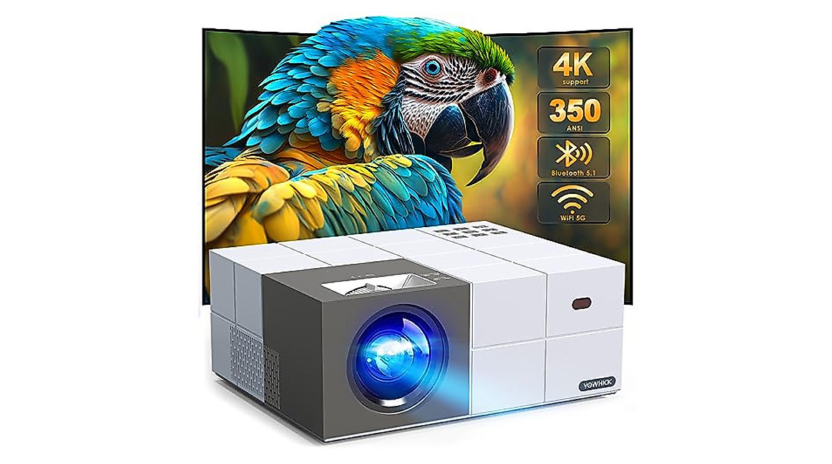 YOWHICK 4K Projector - Portable WiFi & Bluetooth Options