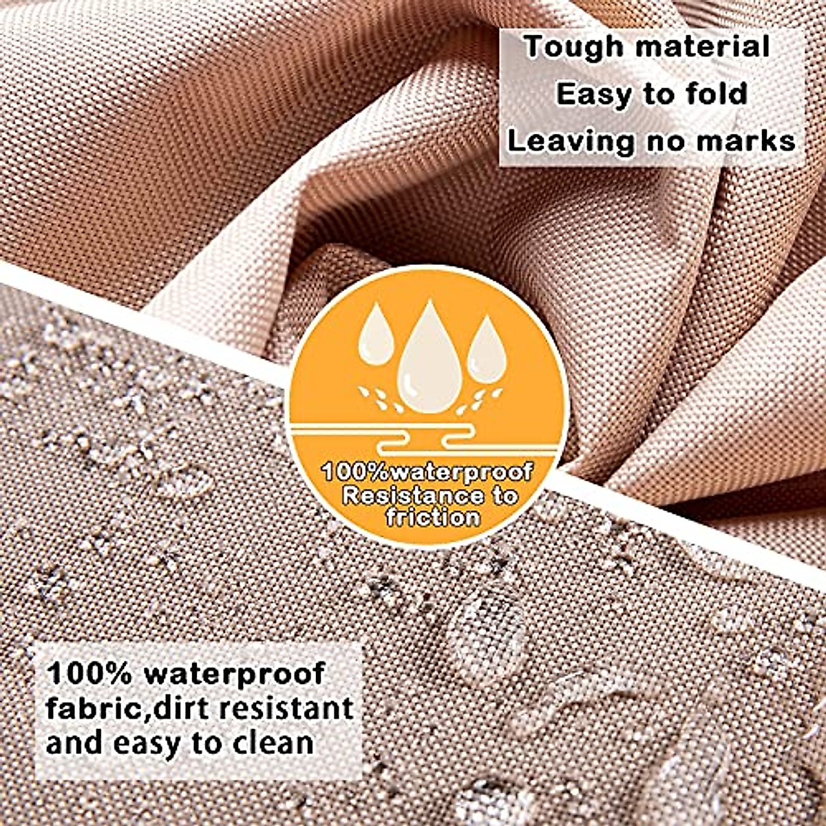 Himal Outdoors Patio Chaise Lounge Cover, Heavy Duty Waterproof 600D Polyster with Thick PVC Coating, Outdoor Chaise Lounge Cover, 78L x 34W x 32H inch