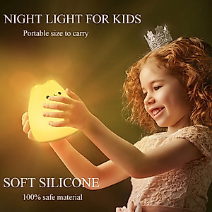 SMOORITA Cute Cat Lamp, Kitty Night Light for Girls Bedroom, Gifts for Women Teen Girls Kids Baby, Kawaii Lamp Nursery Nightlights Room Decor