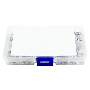 Guard4U 300Pcs Metric M2.5 304 Stainless Steel Button Head Hex Socket Cap Bolts Screws Nuts Assortment Kit- M2.5 x 4mm/ 6mm/ 8mm/ 10mm/ 12mm/ 14mm/ 16mm/ 18mm/ 20mm