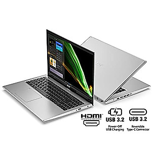 Acer Aspire 5 A515-56-33C0 Slim Laptop | 15.6" Full HD IPS Display | 11th Gen Intel Core i3-1115G4 Processor | 4GB DDR4 |128GB NVMe SSD | WiFi 6 | Backlit Keyboard | Windows 11 Home in S Mode