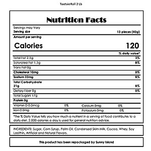 Tootsie Rolls Midgees Chocolate Flavor Gluten Free Chewy Candy, 2 Pound Bag