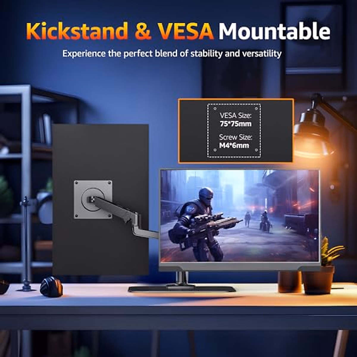 cocopar Portable Monitor 4K - 17.3 Inch UHD FreeSync HDR IPS 130% sRGB 3840x2160 Lightweight Eye Care Computer Display with Type-C Mini DP HDMI for Xbox PS4/5 Switch Laptop PC Mac, with Smart Case