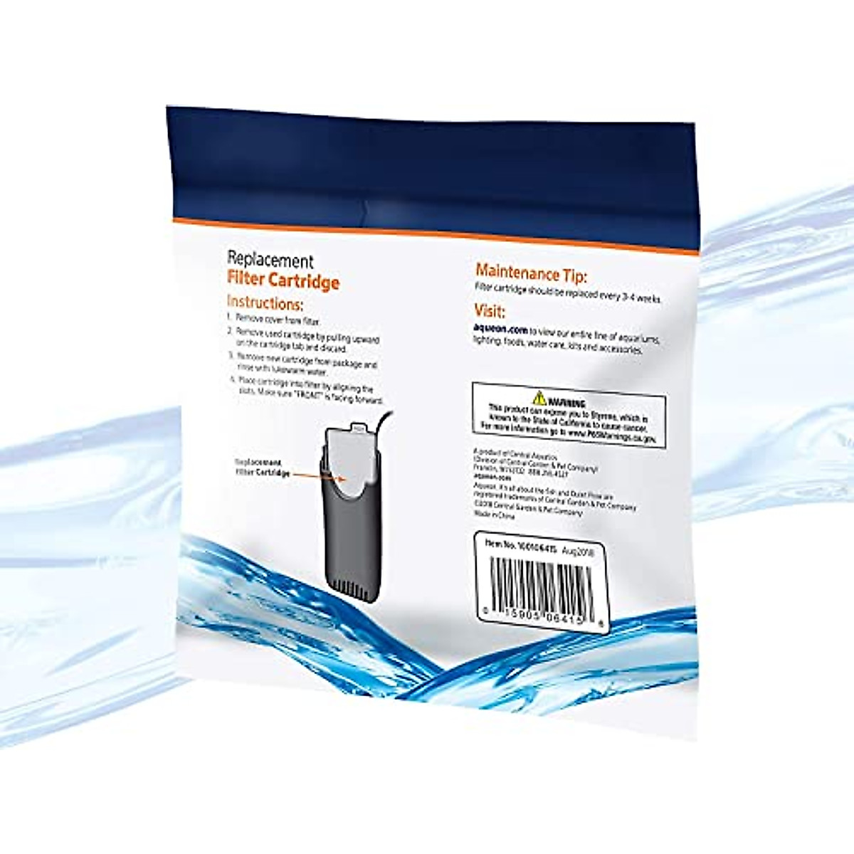 Aqueon 9 Pack of Replacement Filter Cartridges, (3) 3pk XS Cartridges Each, for QuietFlow E Internal Power Filters3