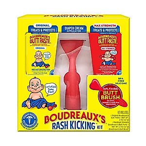 Boudreaux's Butt Paste Complete Rash Kicking Kit, Diaper Rash Cream Ointments for Baby & Applicator